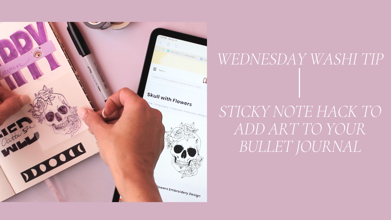 Hack to Add Custom Art to BUJO | Wednesday Washi Tip | BBB Supplies