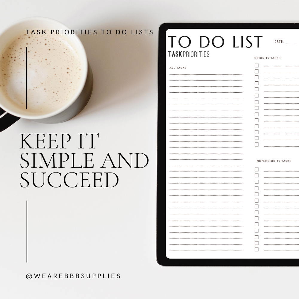 Organizing Priority To-Do List Printable | PDF Download | BBB Supplies