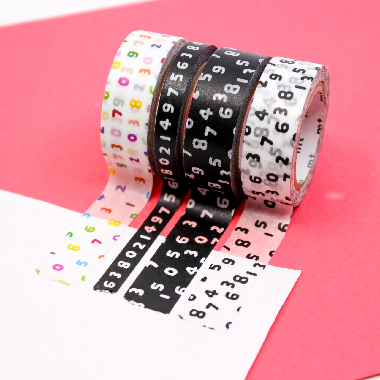Fun Typeface Numbers Washi | Planner Tapes | BBB Supplies