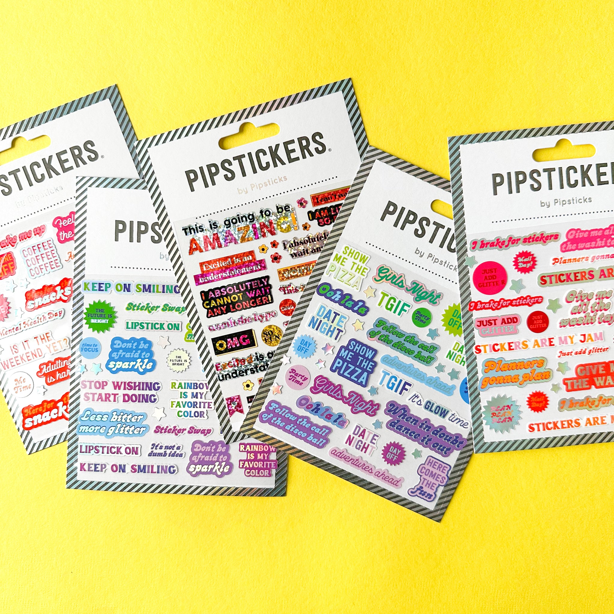 Positive Phrase Holographic Stickers | Planner Stickers | BBB Supplies
