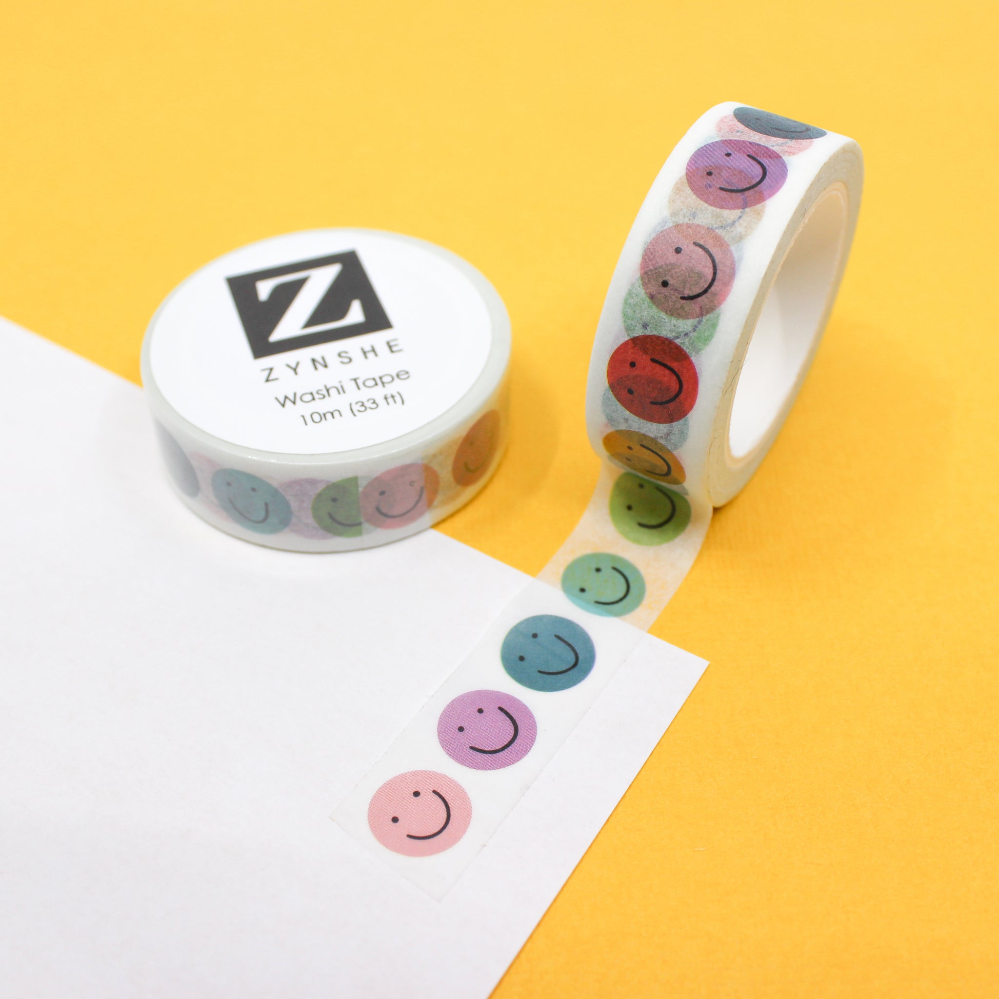 Colorful Smiley Faces Washi | Journaling Supplies | BBB Supplies